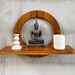 Handcrafted Teak Wood Buddha Amulet Shelf Sacred Wood for Spiritual ...