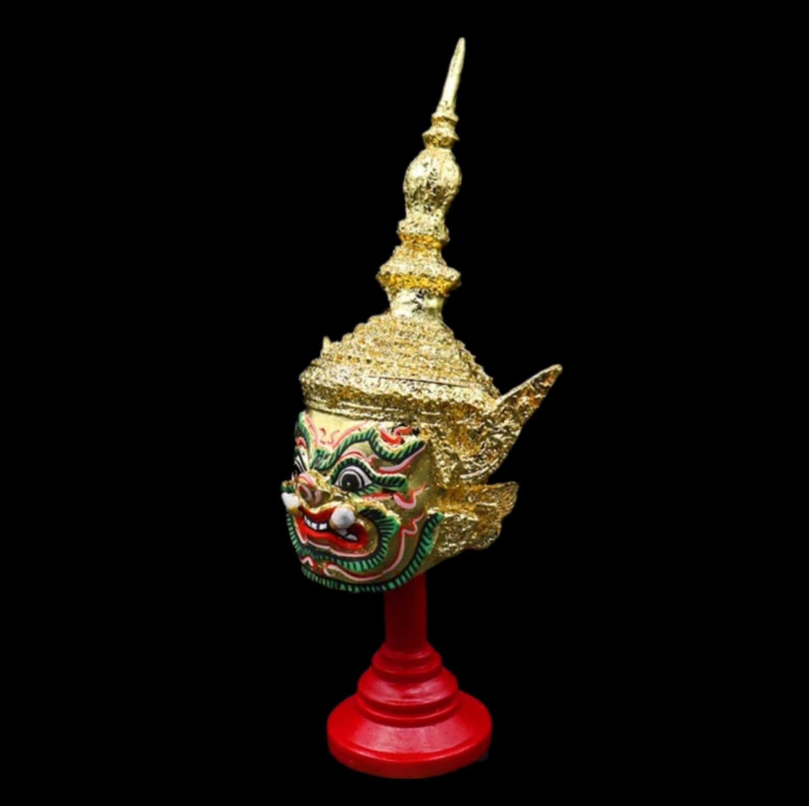 Mini Khon Mask Tao Wessuwan: Symbol of Good Luck and Wealth Available ...