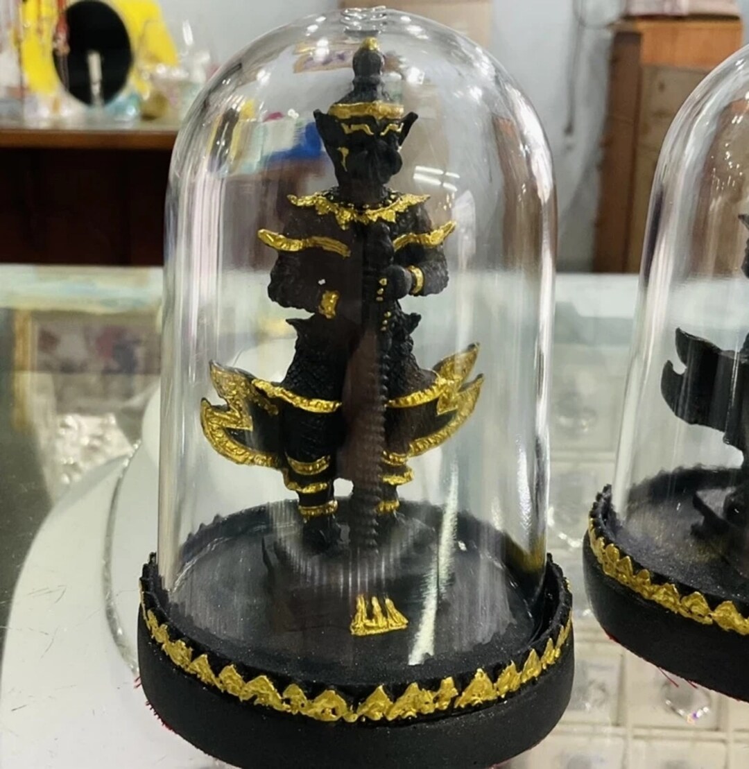 Thao Wessuwan Onyx Statue 10 Cm Tall, Evil Spirits Protection Free ...