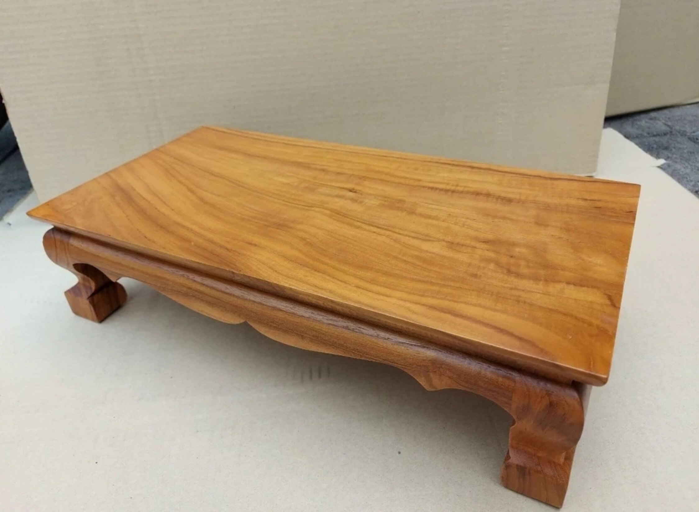 Handcrafted Teak Wood Altar Table for Buddha Statue Serenity in Every ...