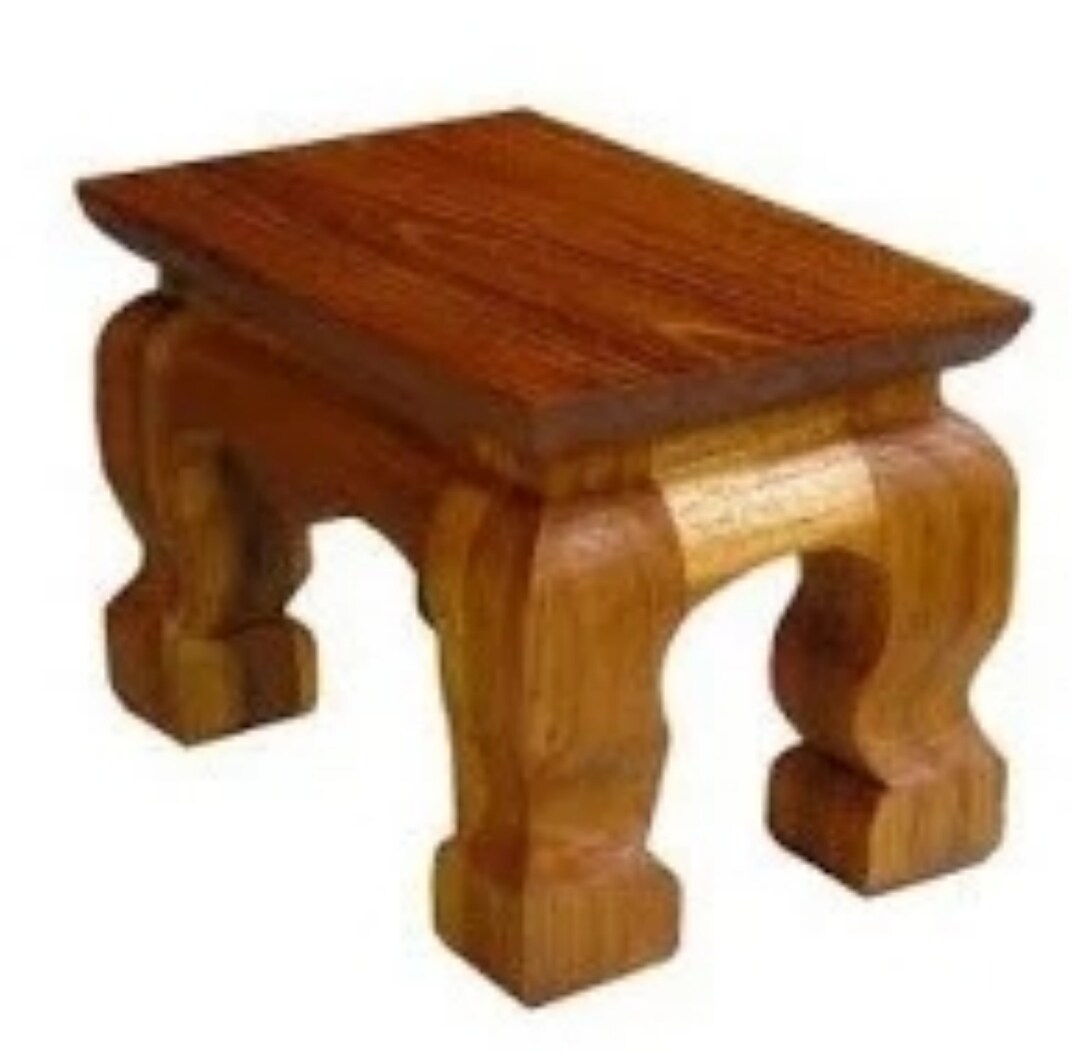 Handcrafted Teak Wood Altar Table for Buddha Statue Serenity in Every ...