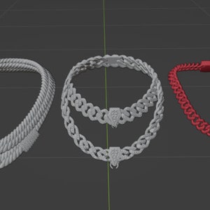 25 Fivem Chain Models With Pendants and Chain Textures | Blender Ready ...
