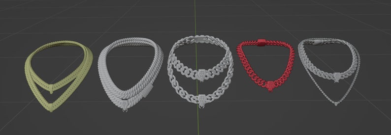 25 Fivem Chain Models With Pendants and Chain Textures | Blender Ready ...