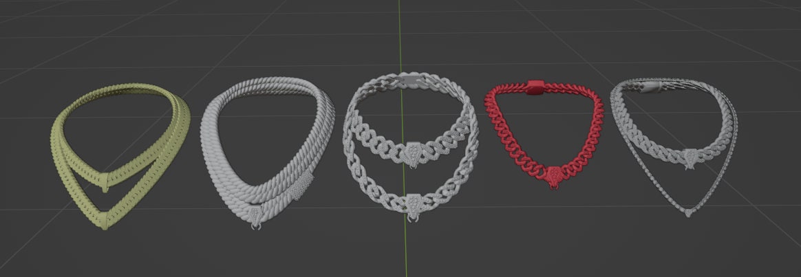 25 Fivem Chain Models With Pendants and Chain Textures Blender Ready ...