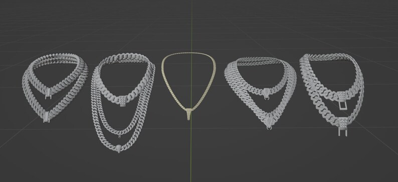 25 Fivem Chain Models With Pendants and Chain Textures | Blender Ready ...