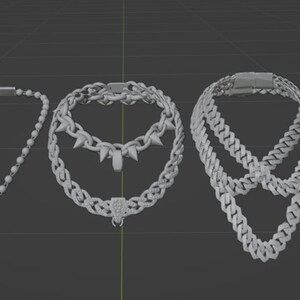 25 Fivem Chain Models With Pendants and Chain Textures | Blender Ready ...