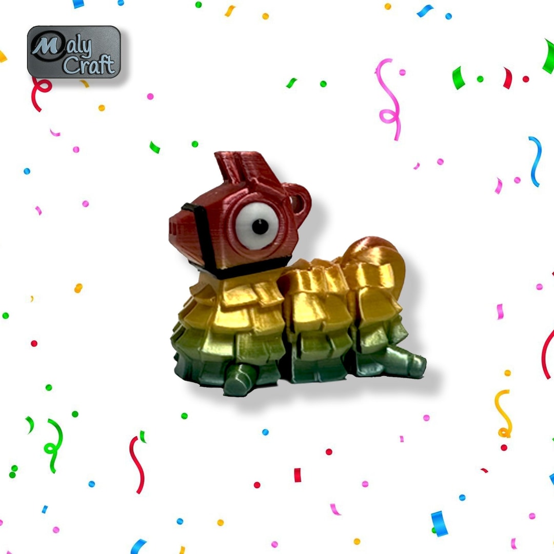 Mini Articulated Pinata Figurine to Pose, Key Ring or Magnet 3D ...