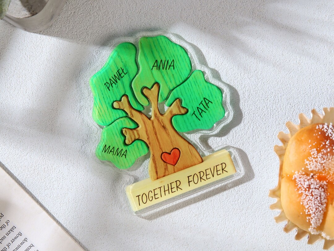 Personalized Tree of Life Refrigerator Magnet Green Acrylic - Etsy