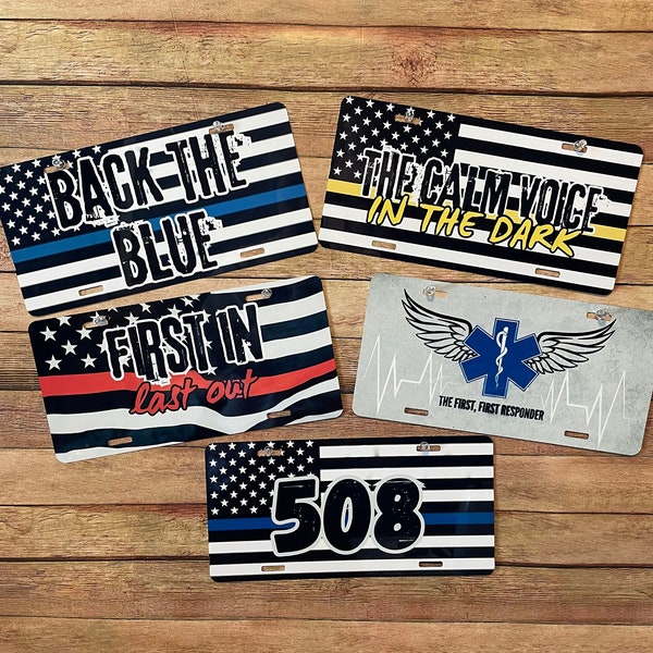 Police License Plate - Etsy