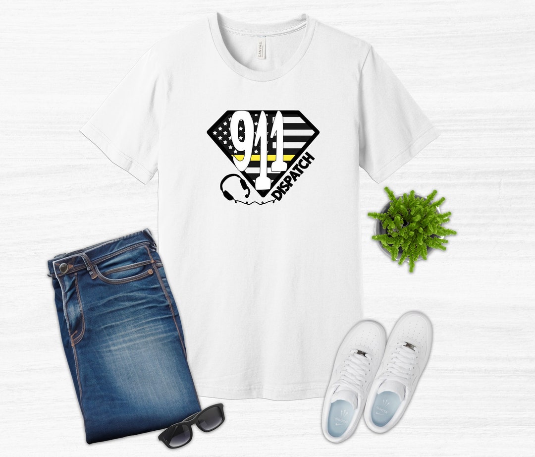 911 Dispatch Superman Flag Shirt, Gifts for Dispatch, First Responder ...