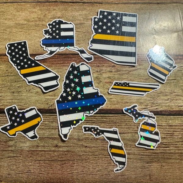 Thin Gold Line Dispatch Stickers - Etsy
