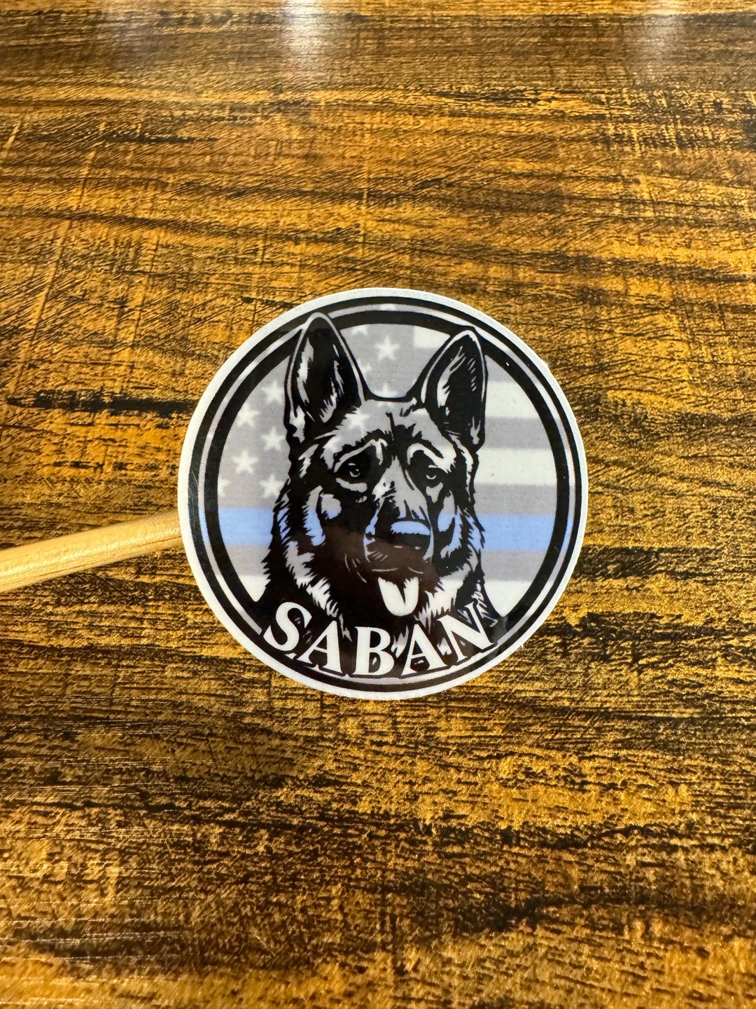 Police Sticker, Gift for Police, Police K9 Personalized Sticker, Thin ...