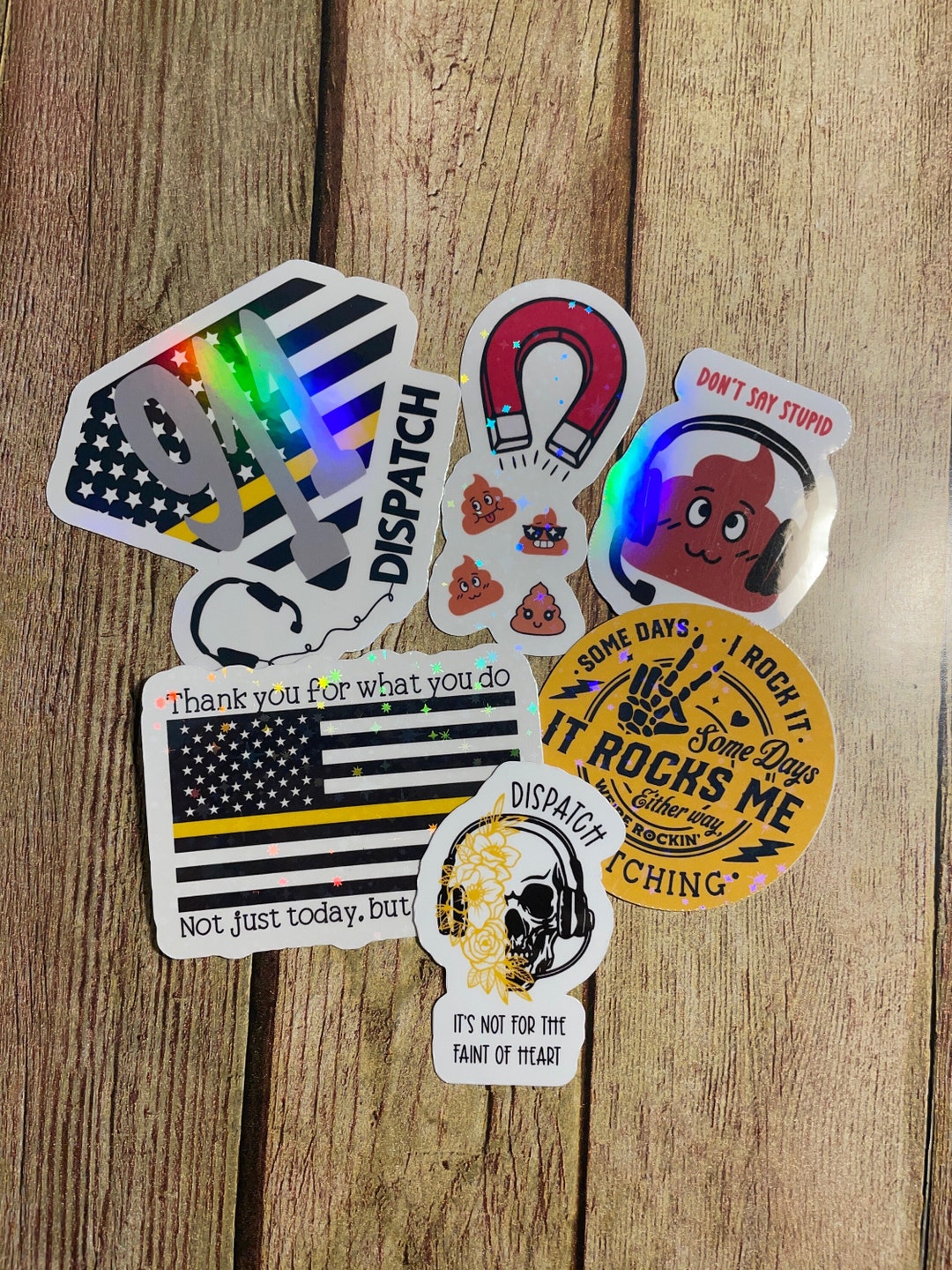 Dispatch Sticker Bundle, Telecom Week, Good Vibes Sticker, Skull ...
