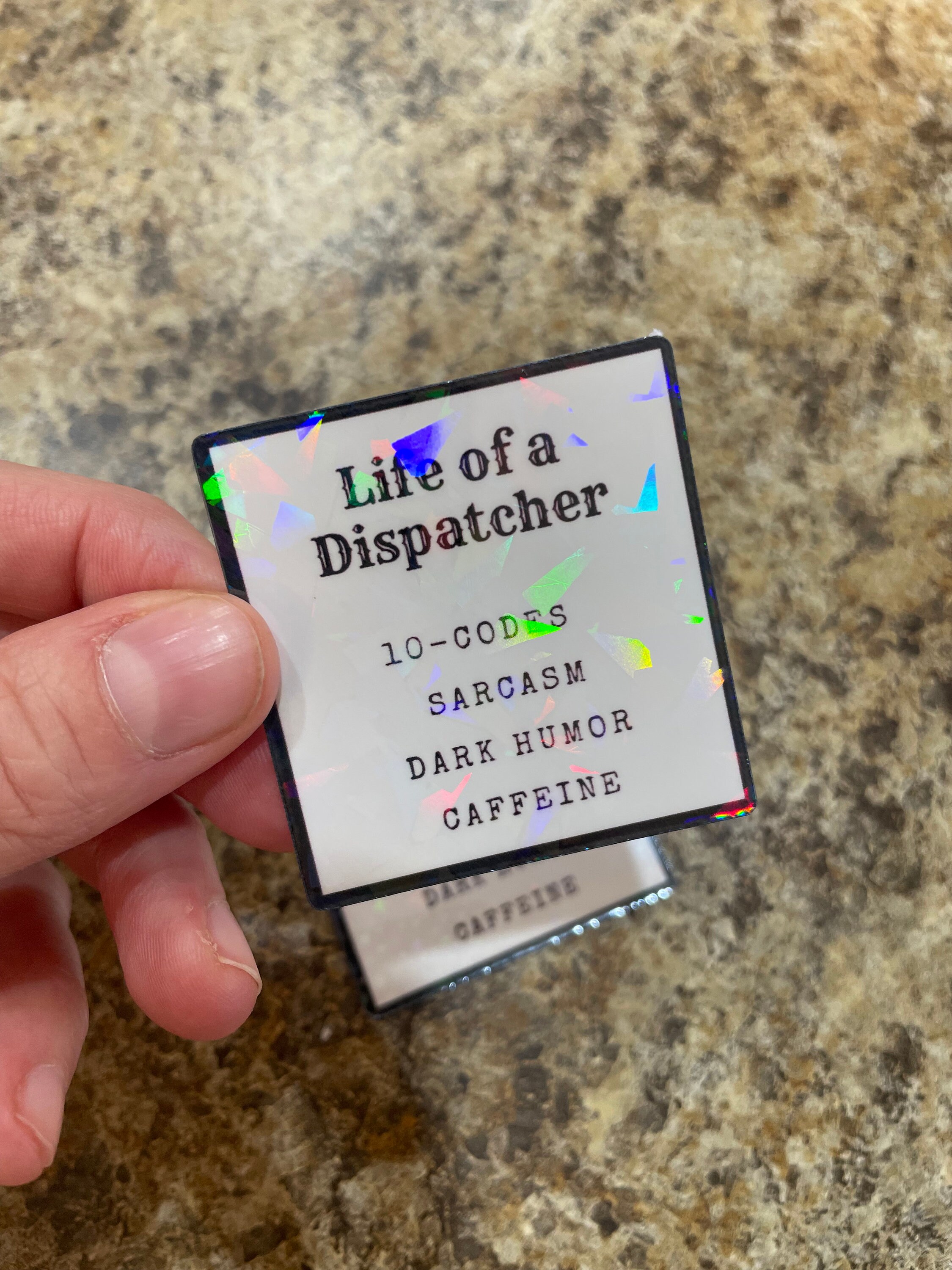 Life of a Dispatcher 911 Sticker, Funny Dispatch Sticker, Holographic ...