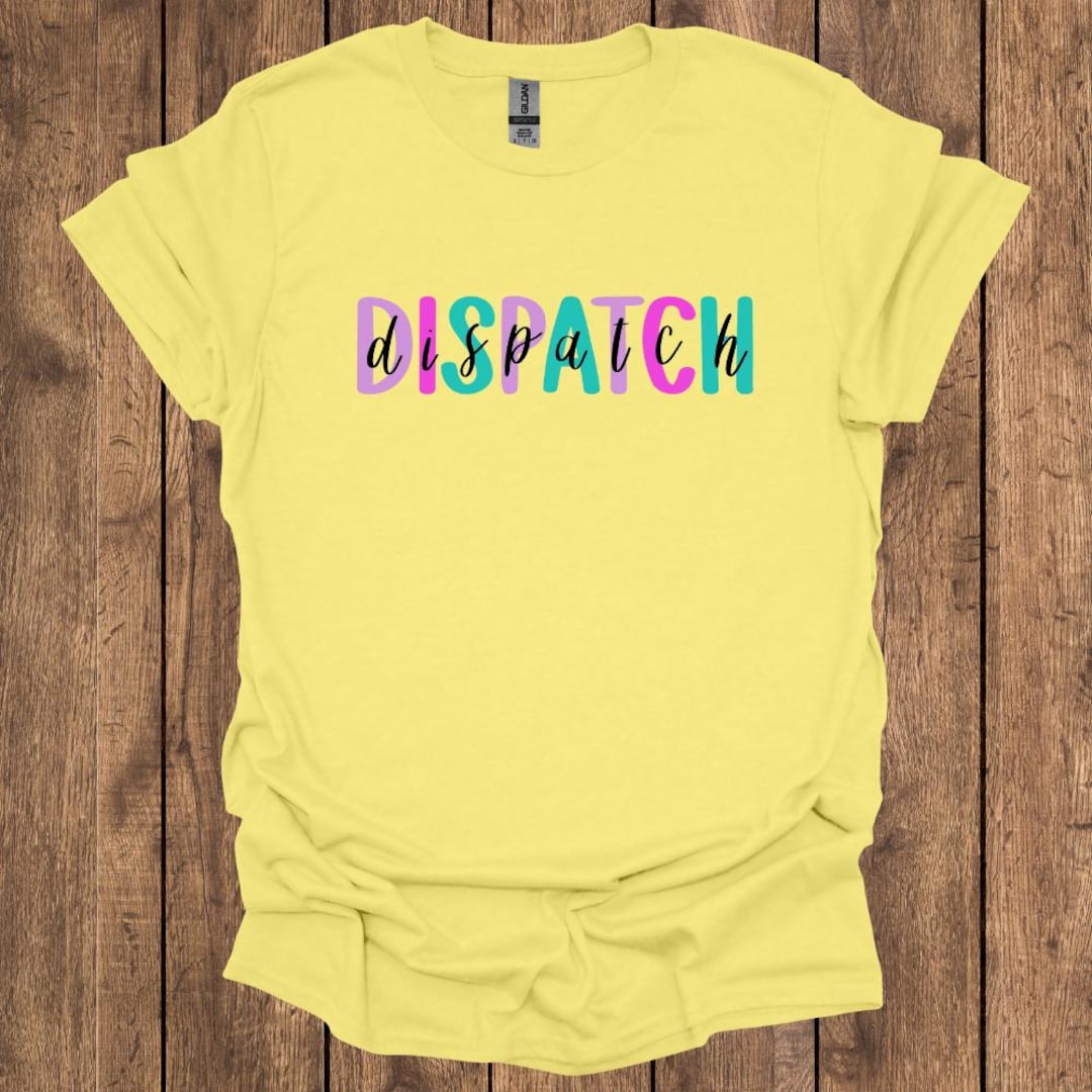 Personalized Dispatch Shirt, Thin Gold Line Flag, 911 Dispatcher Shirt ...