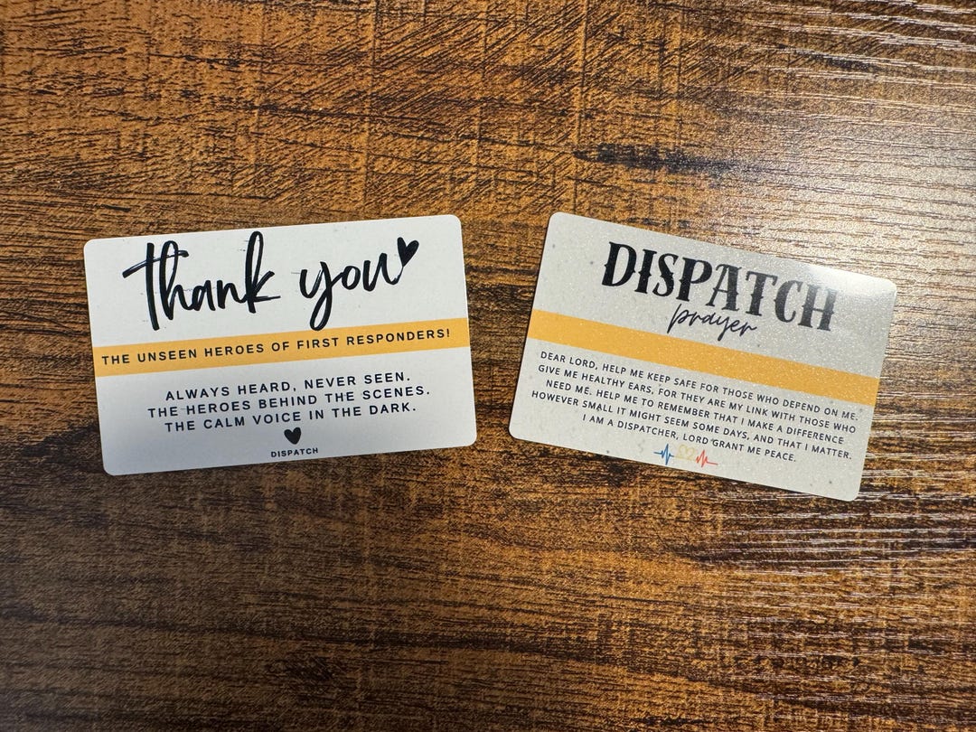 Dispatcher Prayer Card, Telecom Week Gifts, Gifts for Dispatchers ...