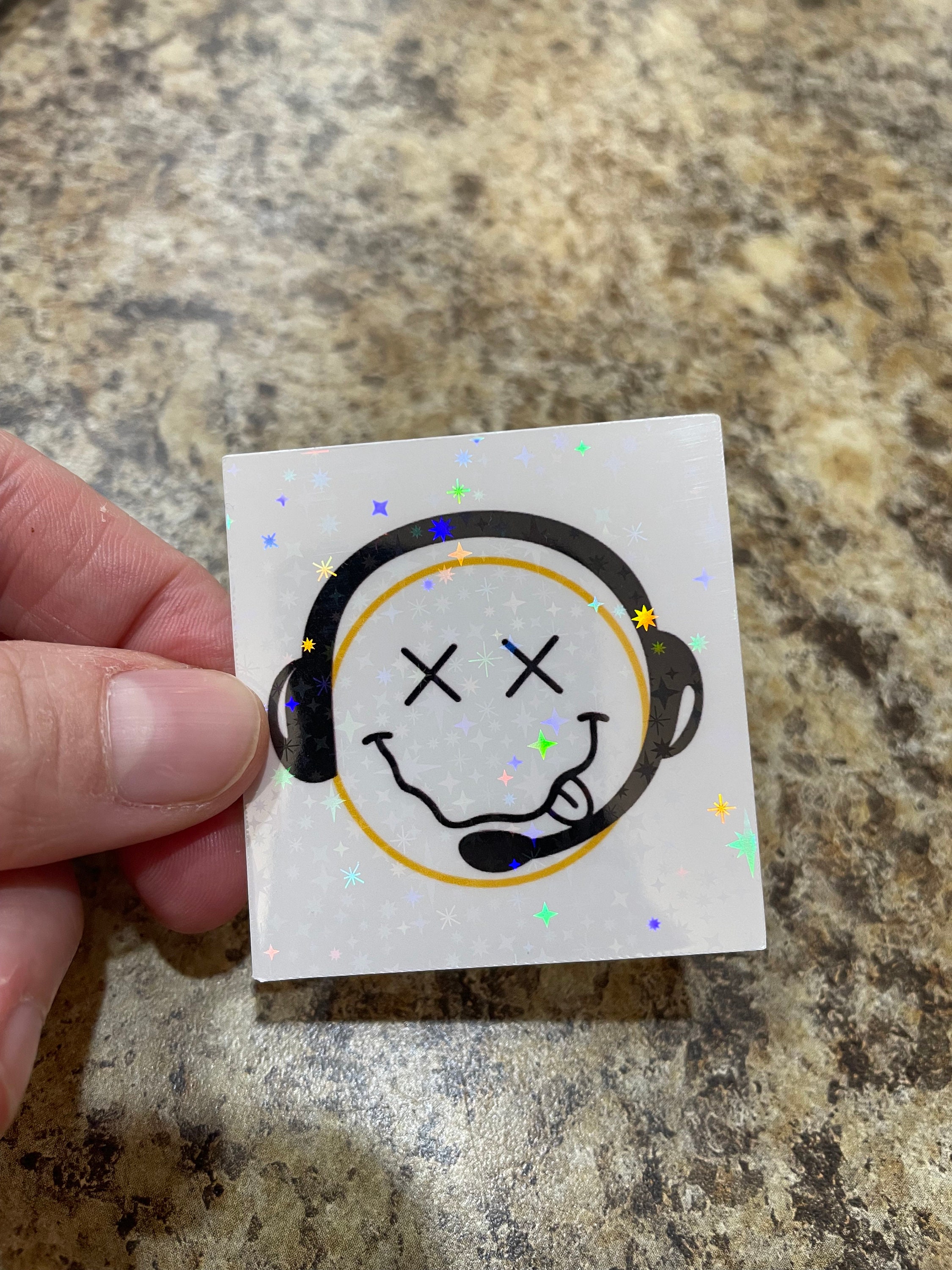 Nirvana Dispatch Themed Sticker, Funny Smiley Face Sticker, Gifts for ...