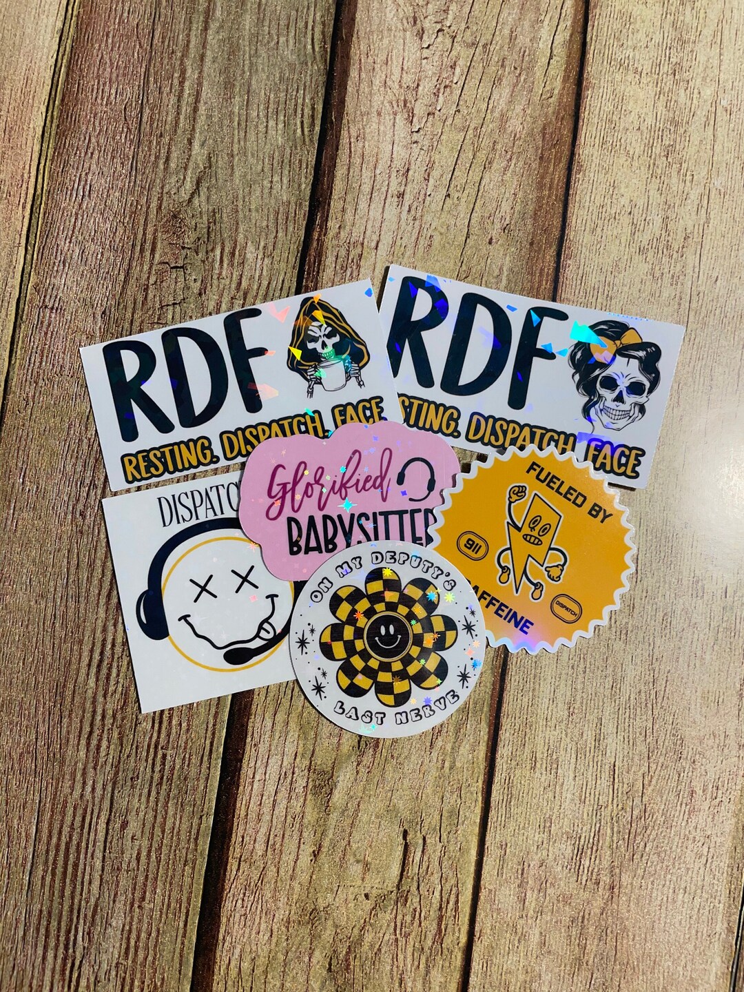 911 Dispatch Funny Sticker Set, 911, First Responder, Gifts for ...