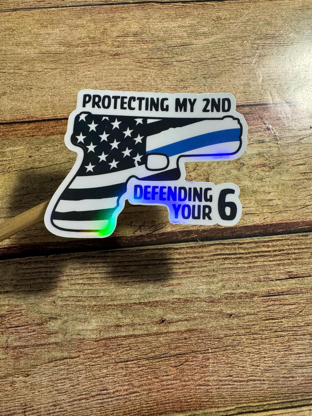 2nd Amendment Sticker, Thin Blue Line Sticker, Gun Sticker, Back the Blue, Got Your 6 - Etsy