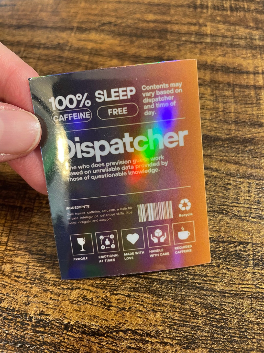 911 Dispatcher Life Sticker, Holographic, Funny Dispatch Sticker, Gifts ...