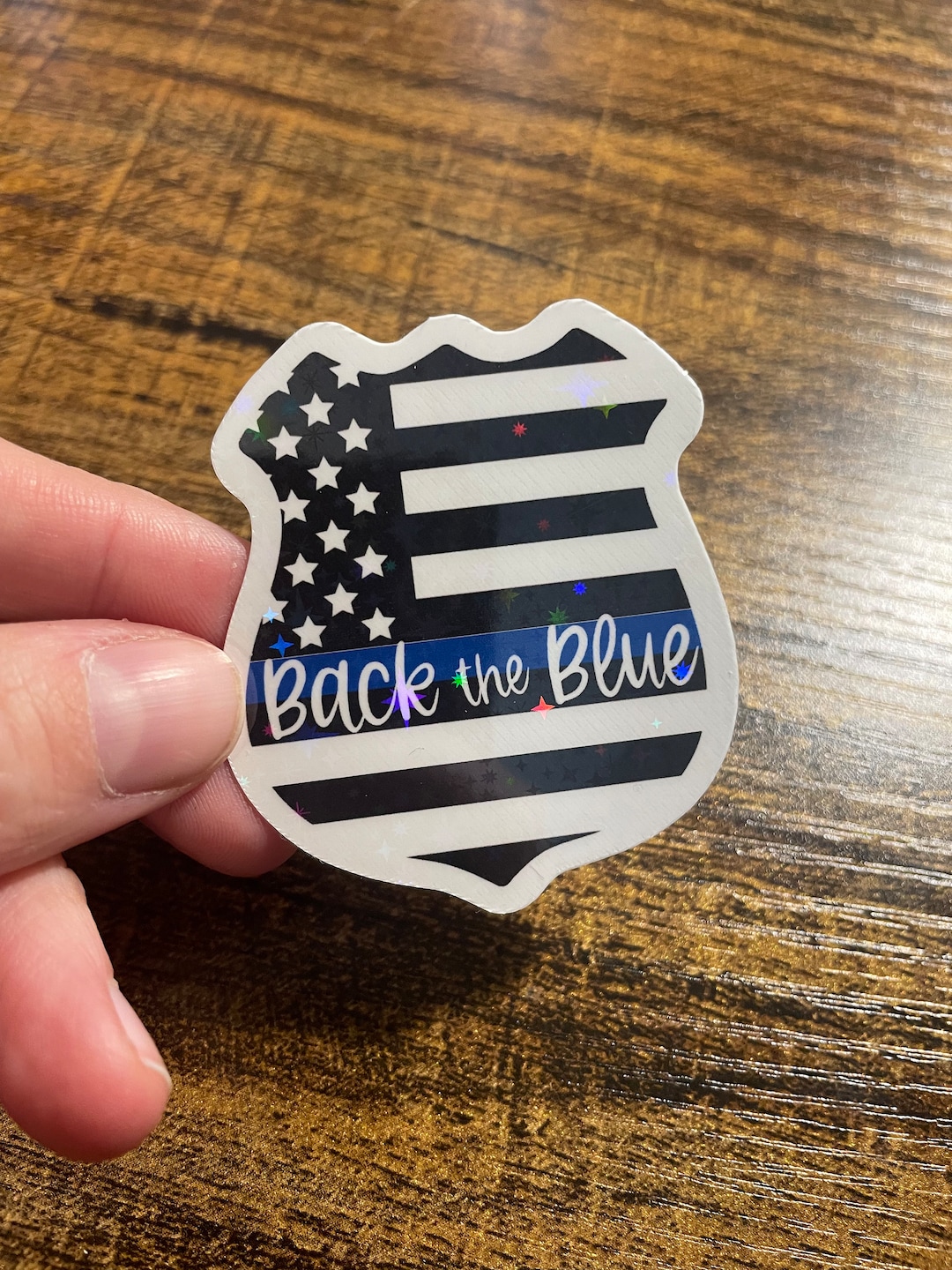 Back the Blue Sticker, Thank You Police Officer Sticker, National ...