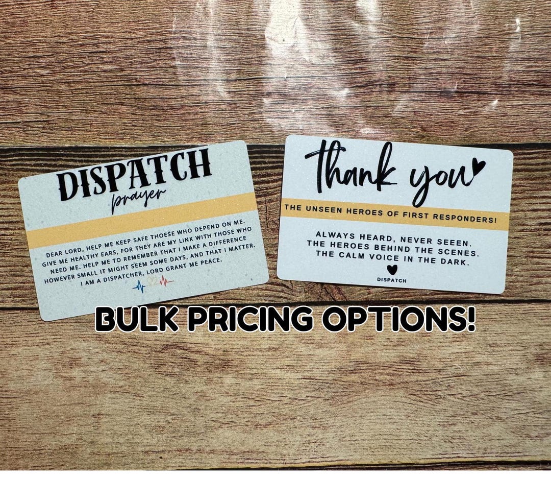 Dispatcher Prayer Card, Telecom Week Gifts, Gifts for Dispatchers ...