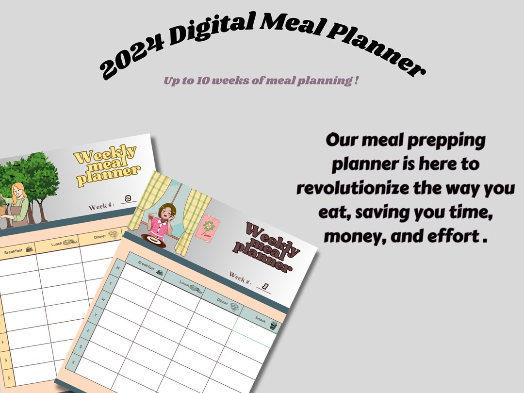 Printable Weekly Meal Planner | Food Journal | Meal Prep Planner Food ...