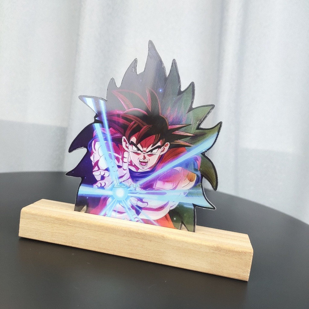 3D Lenticular Anime Motion Sticker Dragon Ball Super Saiyan 2 3 Son ...