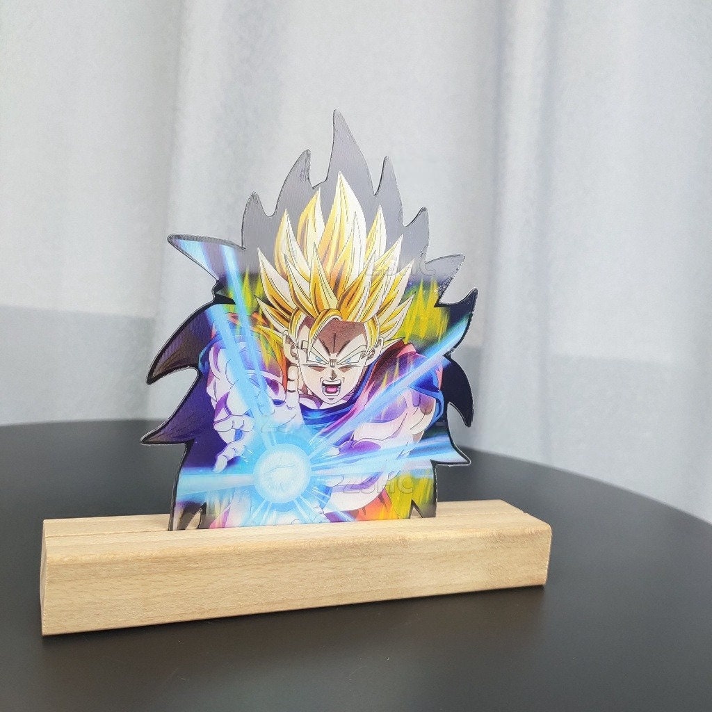 3D Lenticular Anime Motion Sticker Dragon Ball Super Saiyan 2 3 Son ...