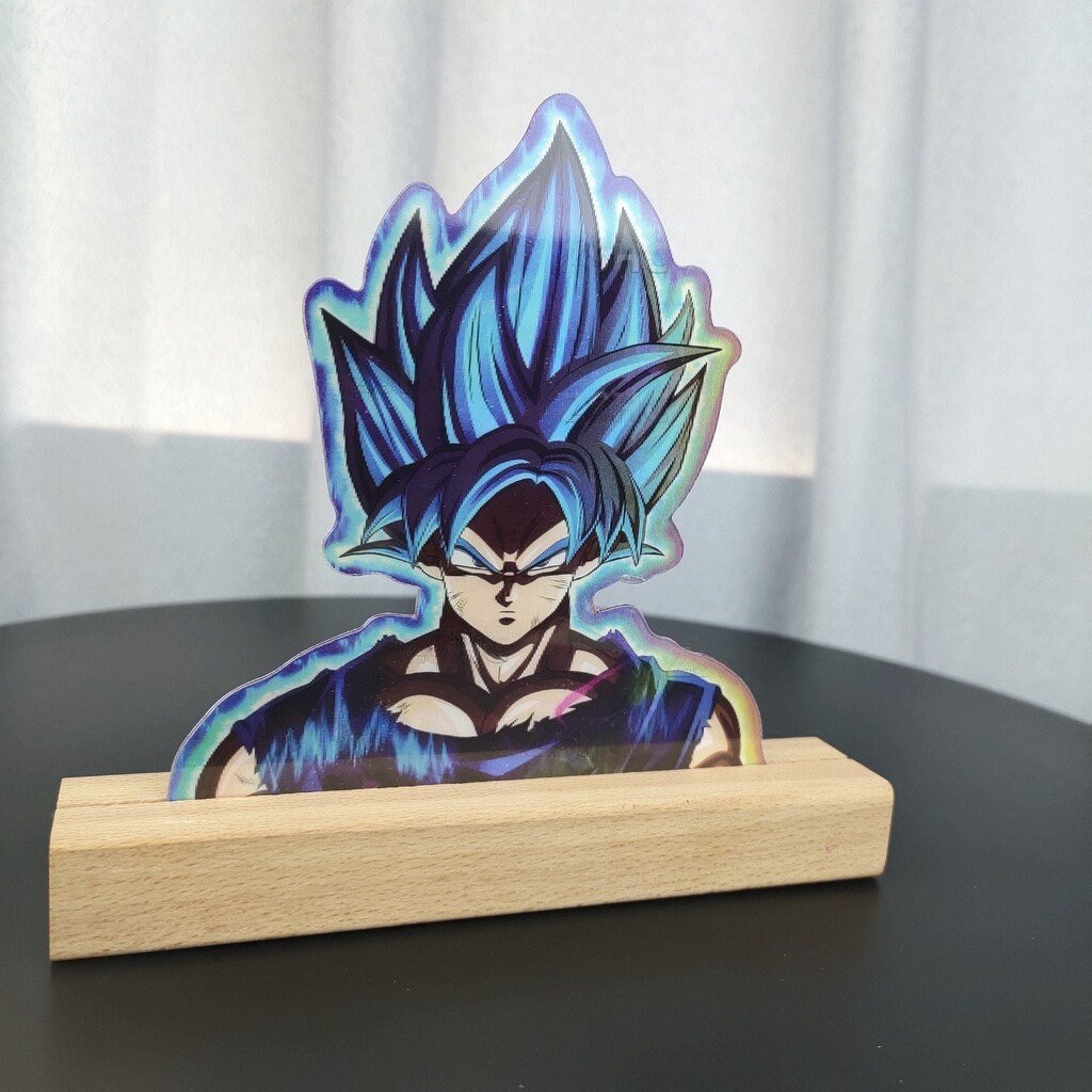 3D Anime Motion Sticker Dragon Ball Super Saiyan Goku Vegeta Waterproof ...