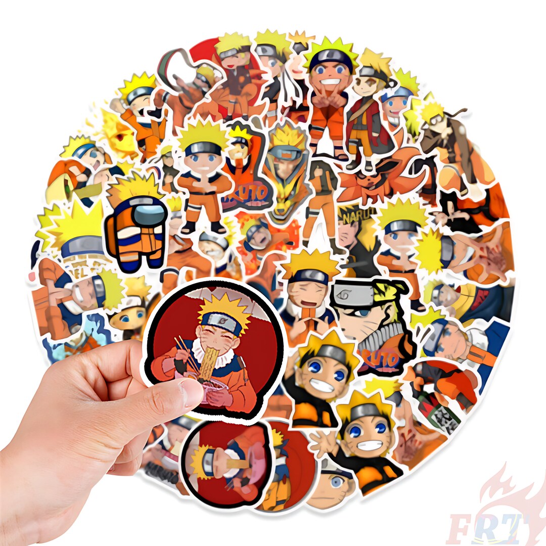 Set of 50pcs Anime Uzumaki Naruto Cartoon Sticker DIY Waterproof ...