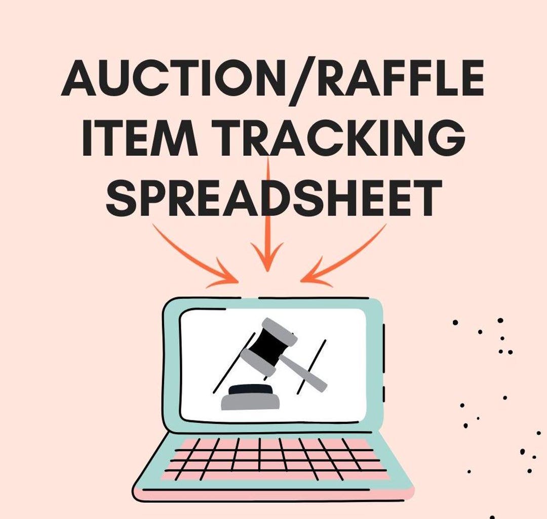 Pro Auction/raffle Item Tracker (google Spreadsheet) - Etsy