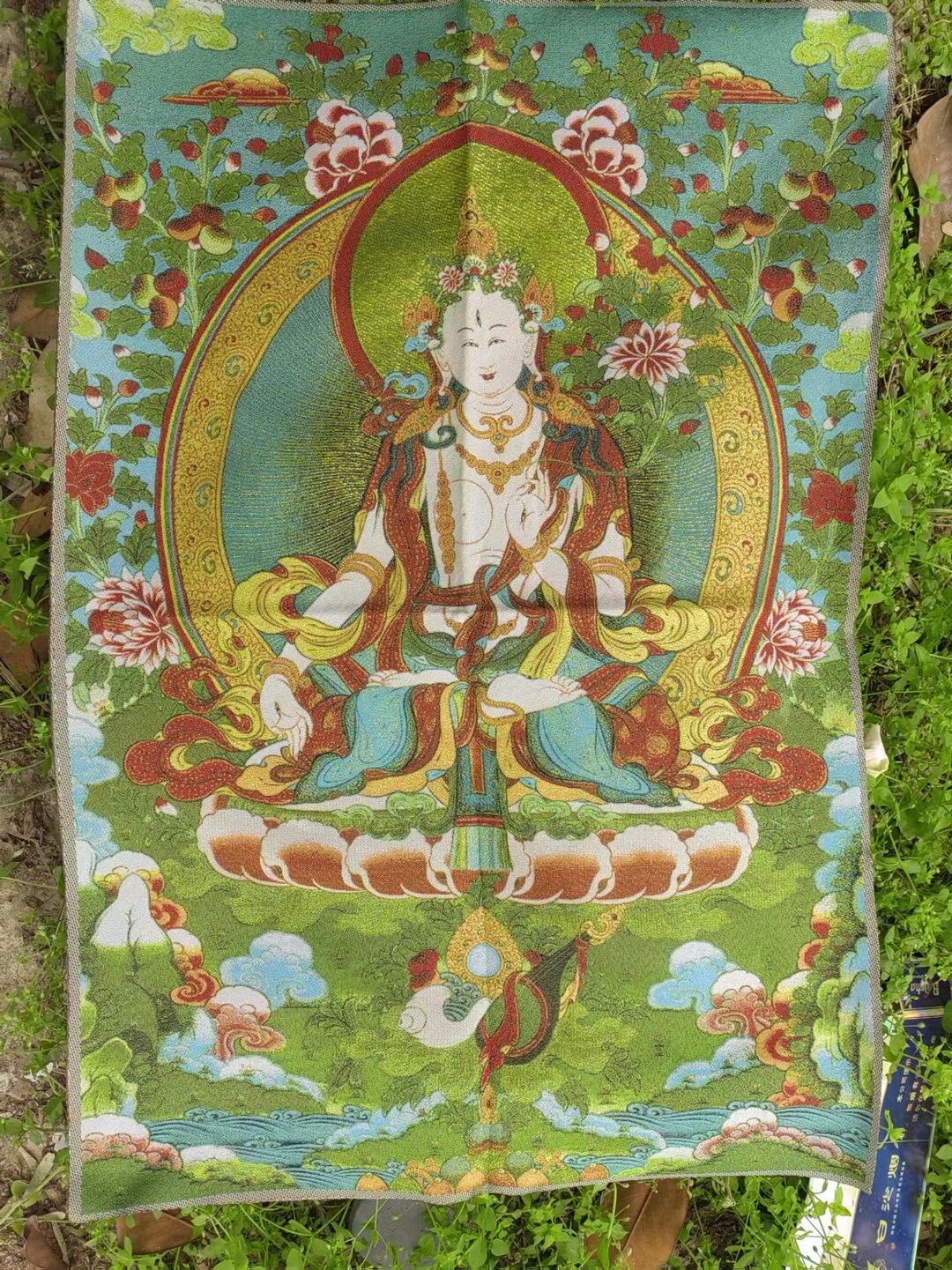 Hand-painted Buddha Statue Meditating Buddhist,blessing,nepal Buddhist ...