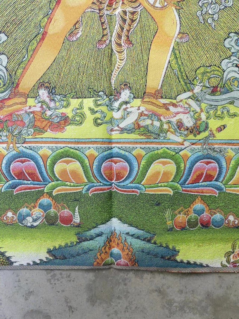 Hand-painted Brocade Buddha Thangka, Tibetan Mandala Art (90x60cm) - Etsy
