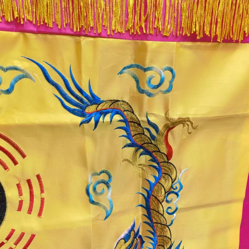 Buddhist Taoist Altar Table Dragon Cloth Cover Meditation Yoga Yogi ...