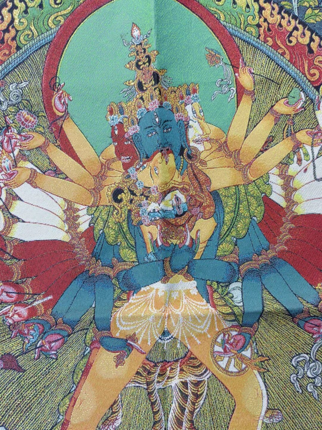 Kalachakra Tibetan Buddhist Thangka Painting,mandala Wheel of Life ...