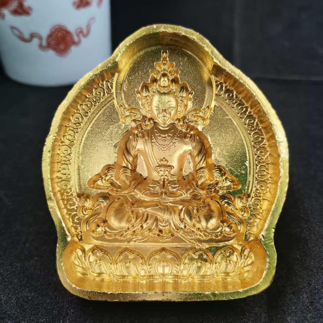 Nepal Buddha Statue Copper Mold, Mini Collect Tibet Buddhism Temple ...