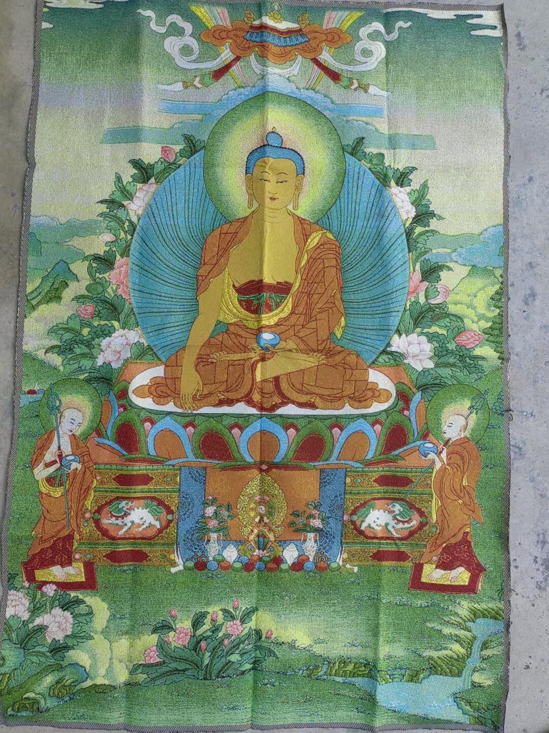 Yoga Decor Buddha Life Thangka Painting Buddha Life Story Art Tibetan ...