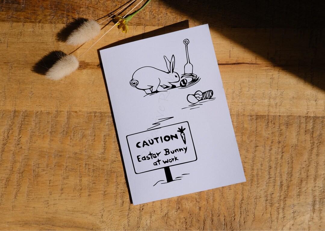 Easter Bunny Printable Gift Card | Easter Card Digital Download ...