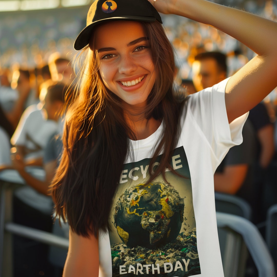 Recycle Earth Day Woman Green Planet Super Mom Summer Style Gift Idea ...
