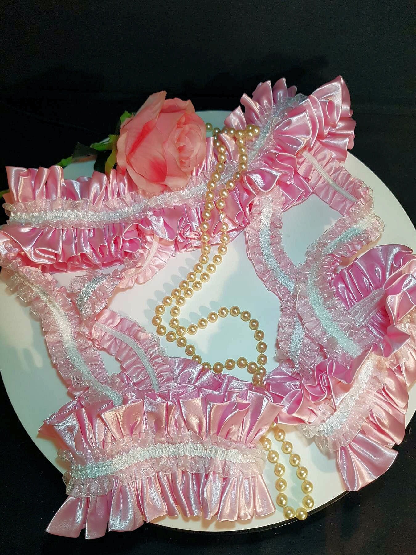 Sissy Total Set of Bra, Suspender Girdle and High Rise Pants - Etsy ...