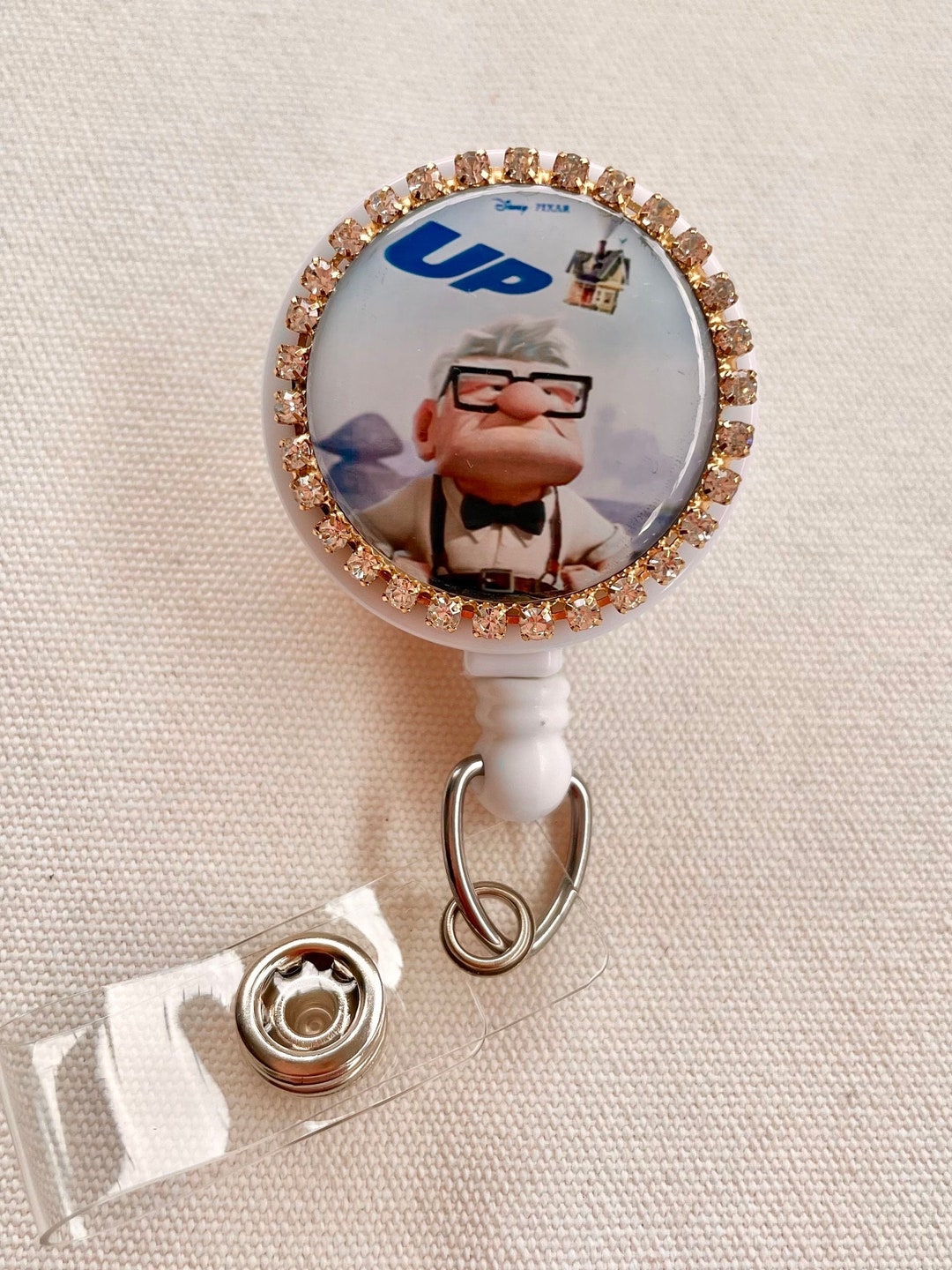 Up Retractable ID Badge, Pull Swivel Alligator Clip - Etsy