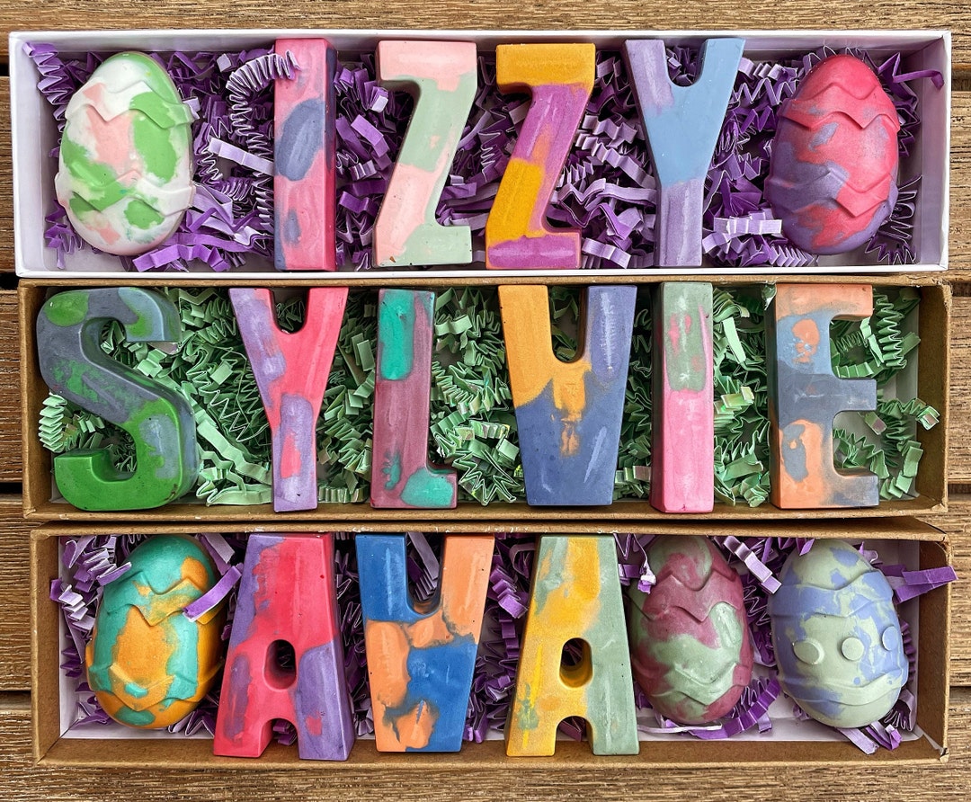 Easter Basket Crayons | Personalized Easter Crayons - Etsy