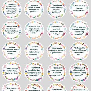 Digital Stickers - Encouragement, Inspirational and Positive Messages ...