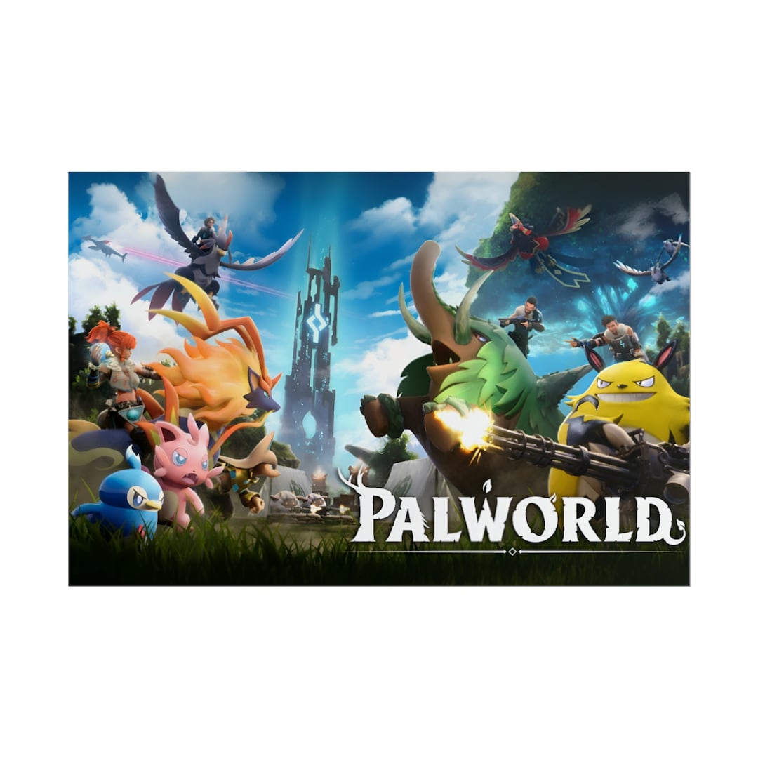 Palworld Poster Video Game Poster Survival Game Grizzbolt Poster - Etsy