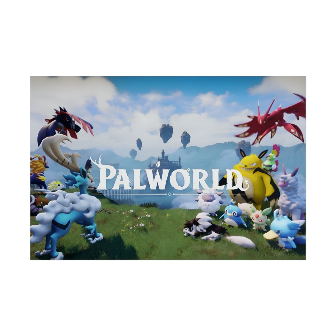 Palworld Poster Video Game Poster Survival Game Grizzbolt Poster - Etsy