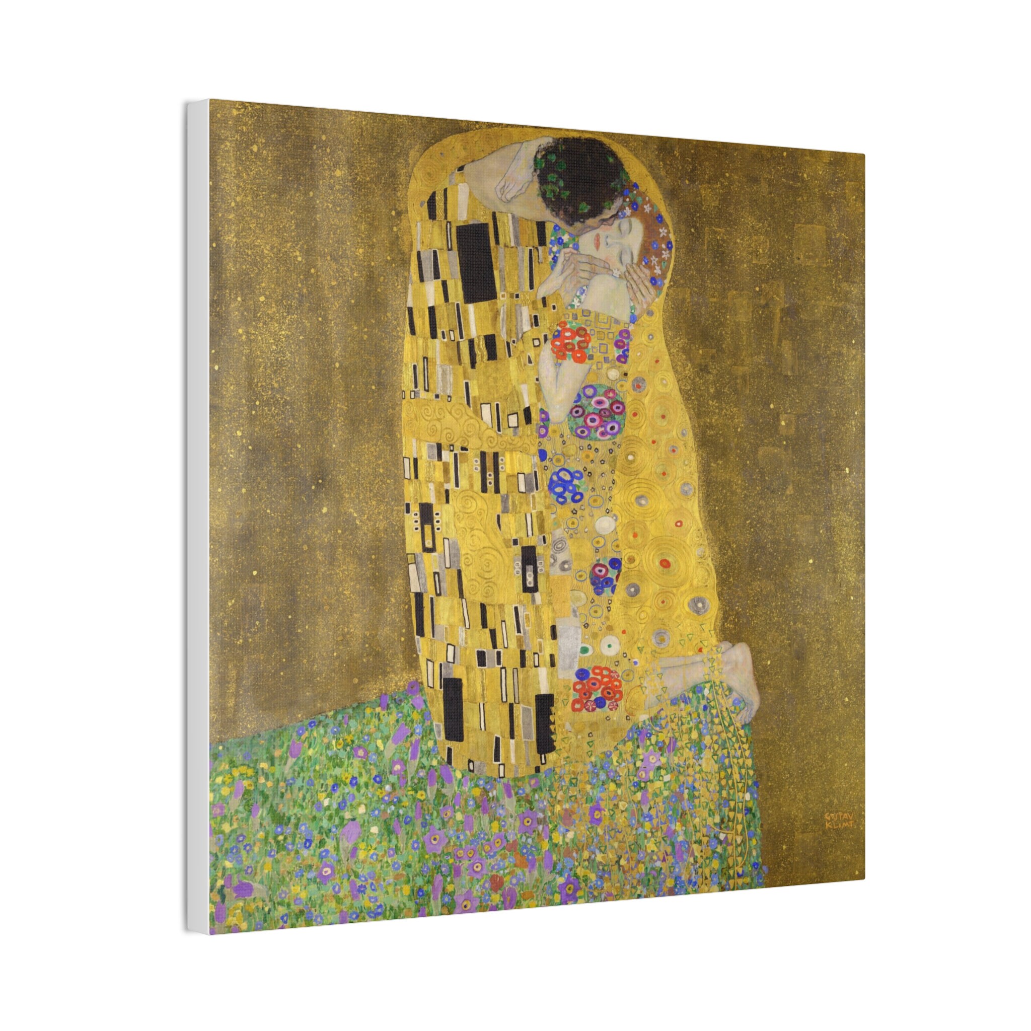 The Kiss, (1908), Gustav Klimt, Fine Art, Canvas Print Reproduction ...