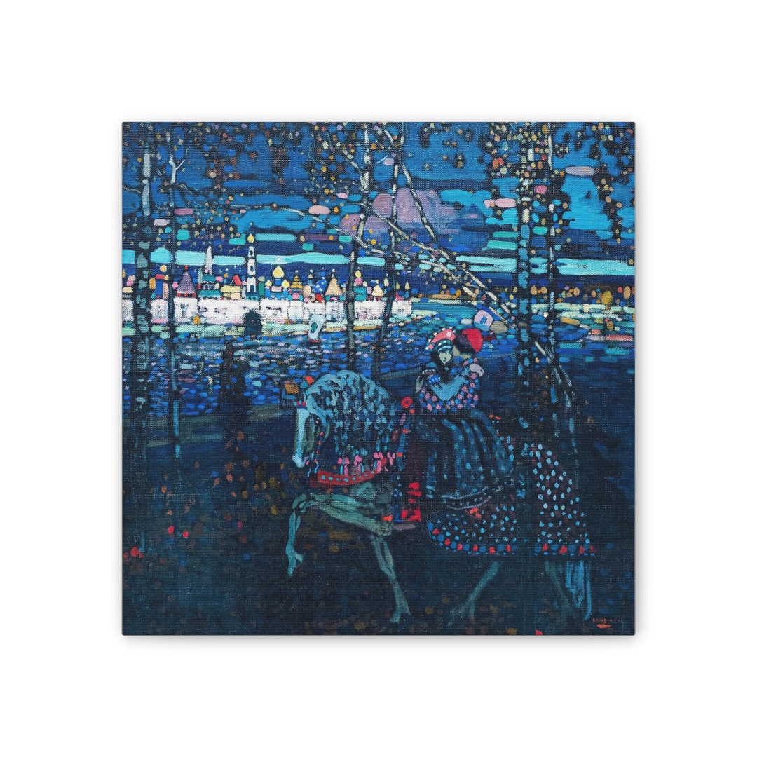 Riding Couple, (1906), Wassily Kandinsky, Fine Art, Canvas Print ...