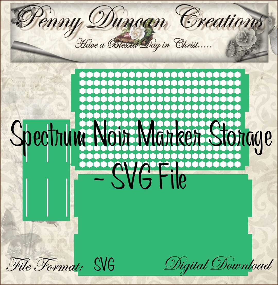 PDC Spectrum Noir Marker Storage SVG Digital File - Etsy