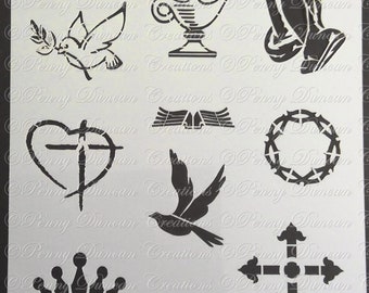 Virgin Mary Blessed Mother Stencil Template Reusable Multiple - Etsy